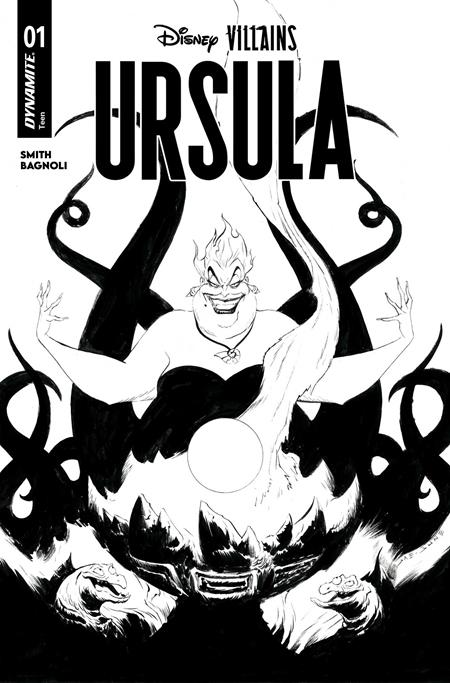 DISNEY VILLAINS URSULA #1 CVR O JAE LEE LINE ART VAR - Rogues and Rookies